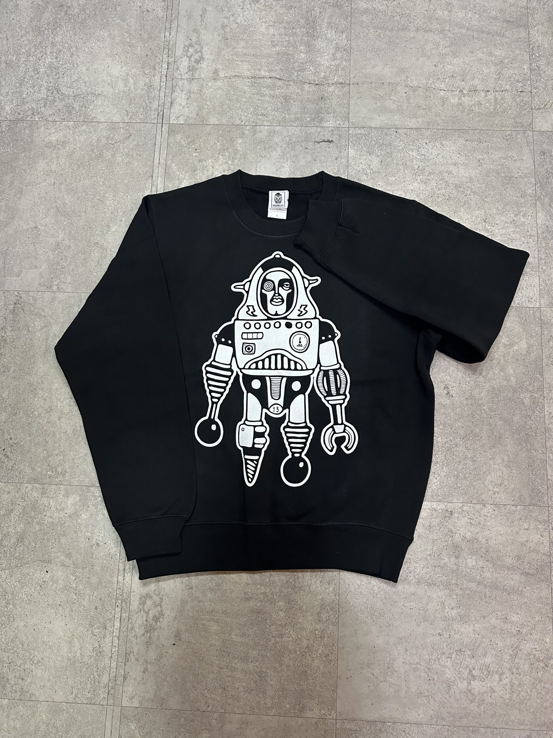 NIMROBOT Crewneck Sweat BLACK - NIMROD